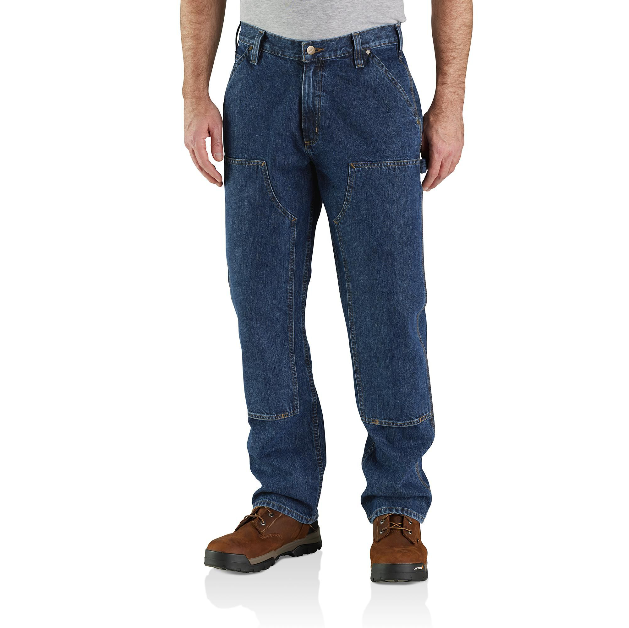 Carhartt Loose Straight Double-Front Denim Dungarees | Cabela's